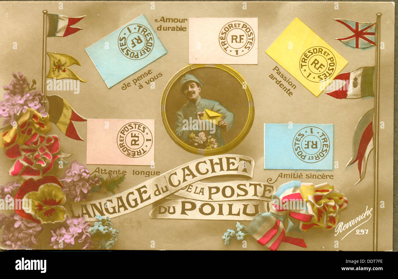 World war one french postcard hi-res stock photography and images - Alamy