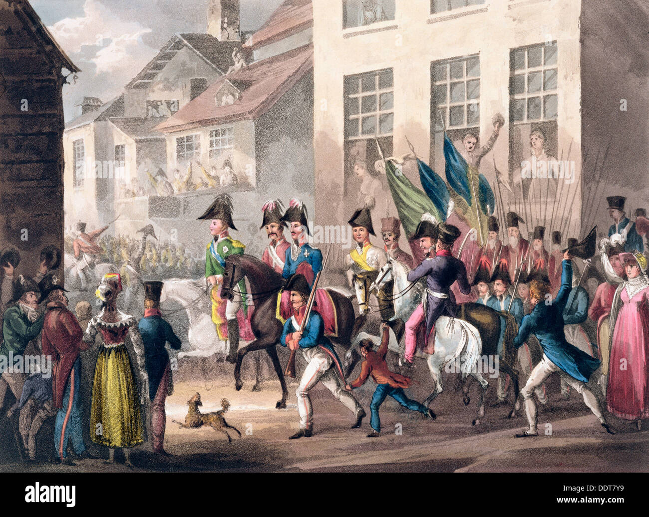 'Entrance of the Allies into Paris, March 31st 1814', 1815. Artist ...