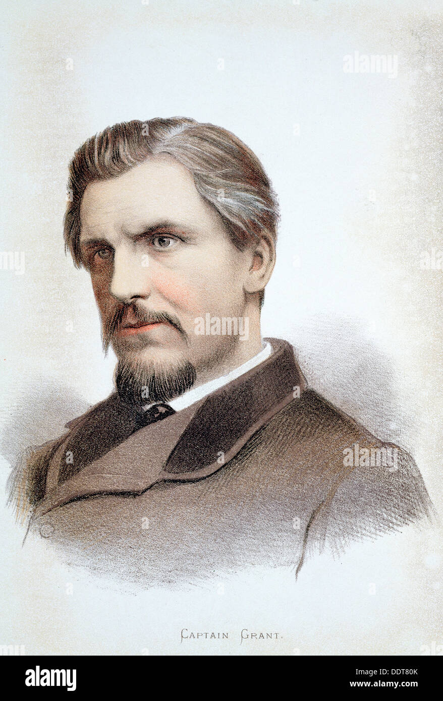 Captain James Augustus Grant, Scottish explorer, 19th century. Artist ...