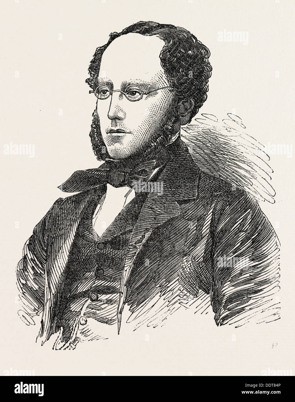 MR. HENRY EDWARDS, M.P. FOR HALIFAX, UK, 1851 engraving Stock Photo - Alamy
