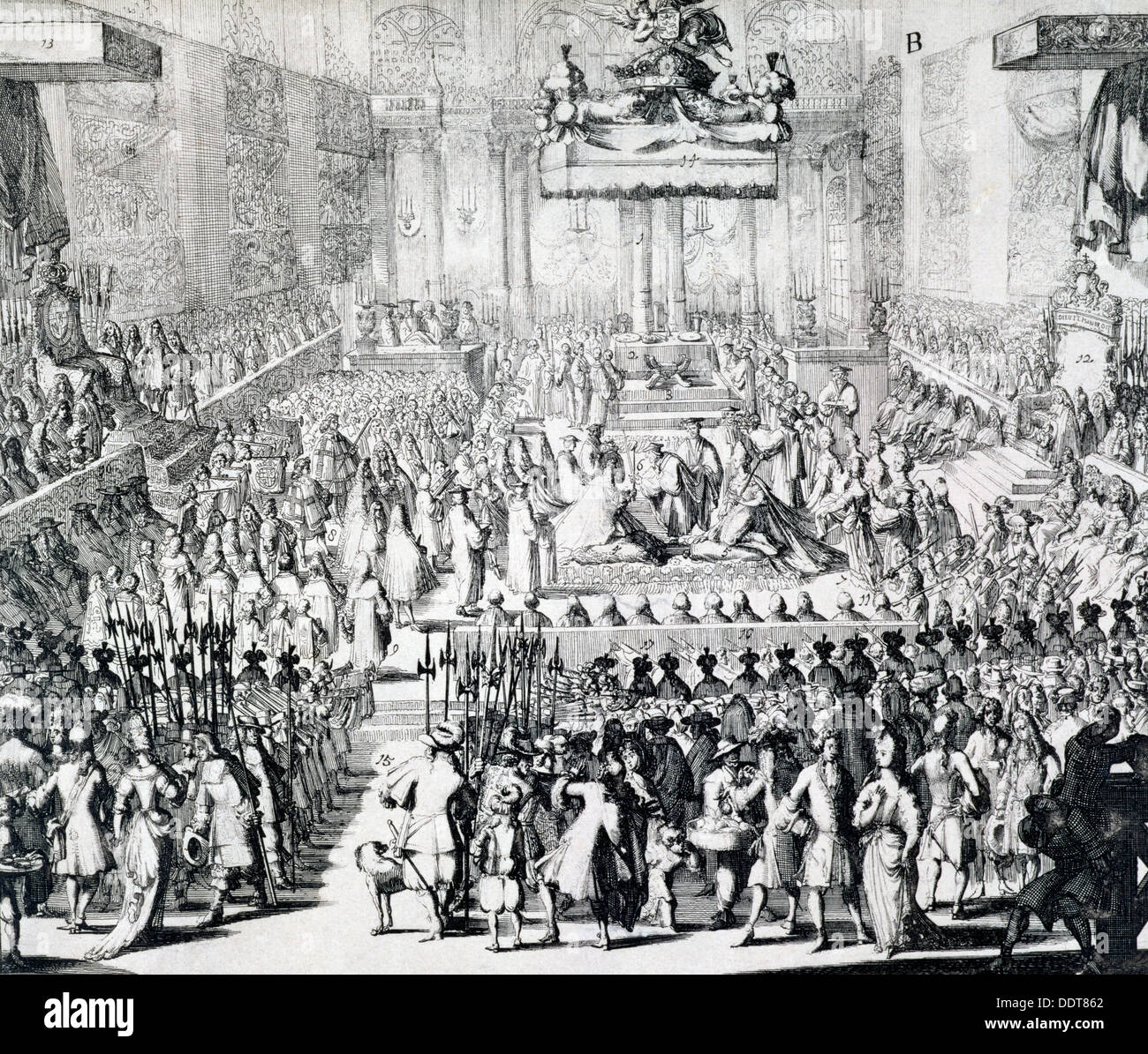 The Coronation of William III and Mary II, Westminster Abbey, London ...