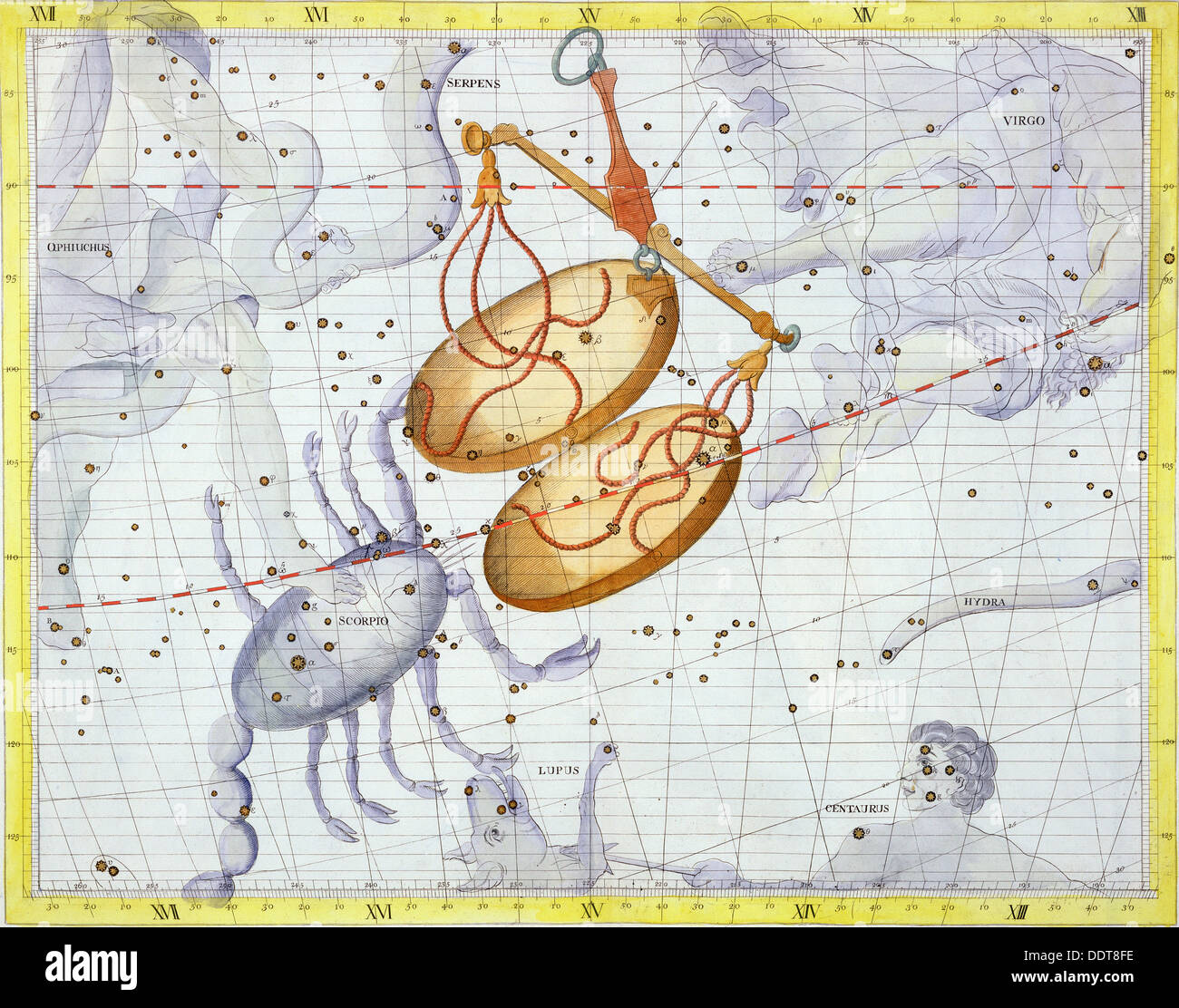 Libra constellation night sky hi-res stock photography and images - Alamy