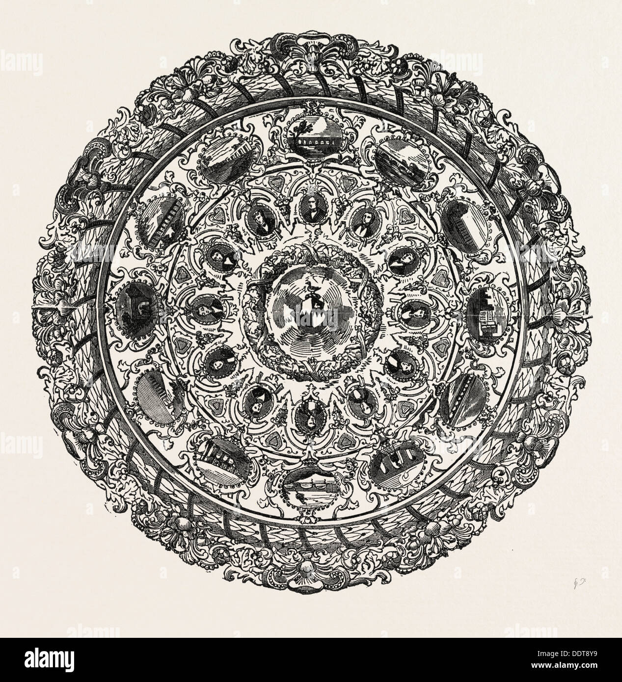 THE BRASSEY TESTIMONIAL; The centre of the shield, surrounded with an ...