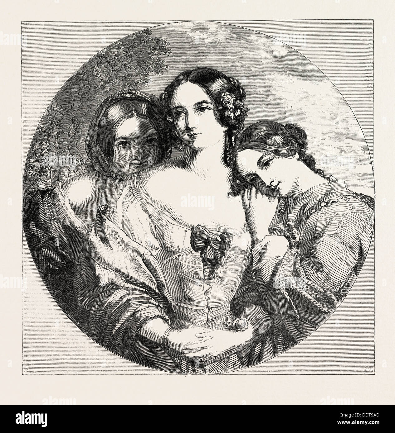 THE ROSE, SHAMROCK, AND THISTLE PAINTED BY C. BAXTER, EXHIBITION OF THE ...