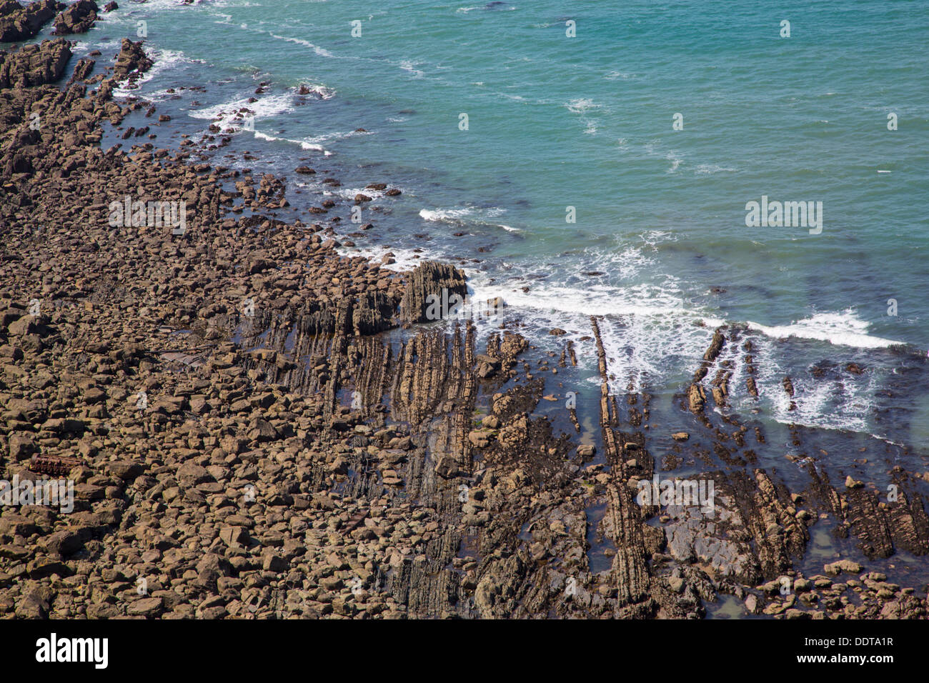 Rock Strata on the Beach at hartland Point, Hartland Peninsula, North ...