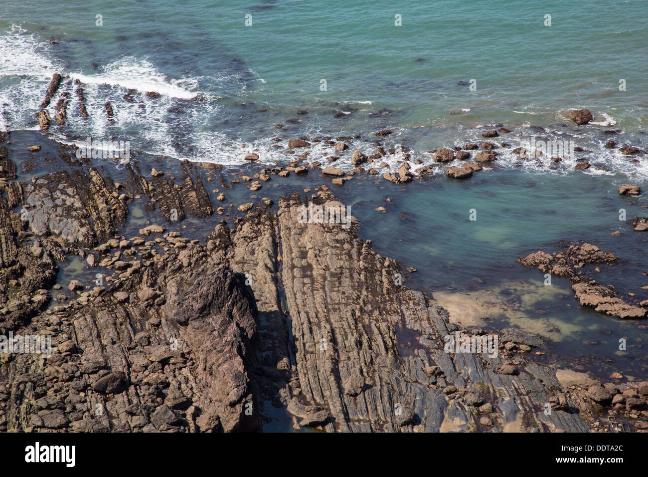 Rock Strata on the Beach at hartland Point, Hartland Peninsula, North ...