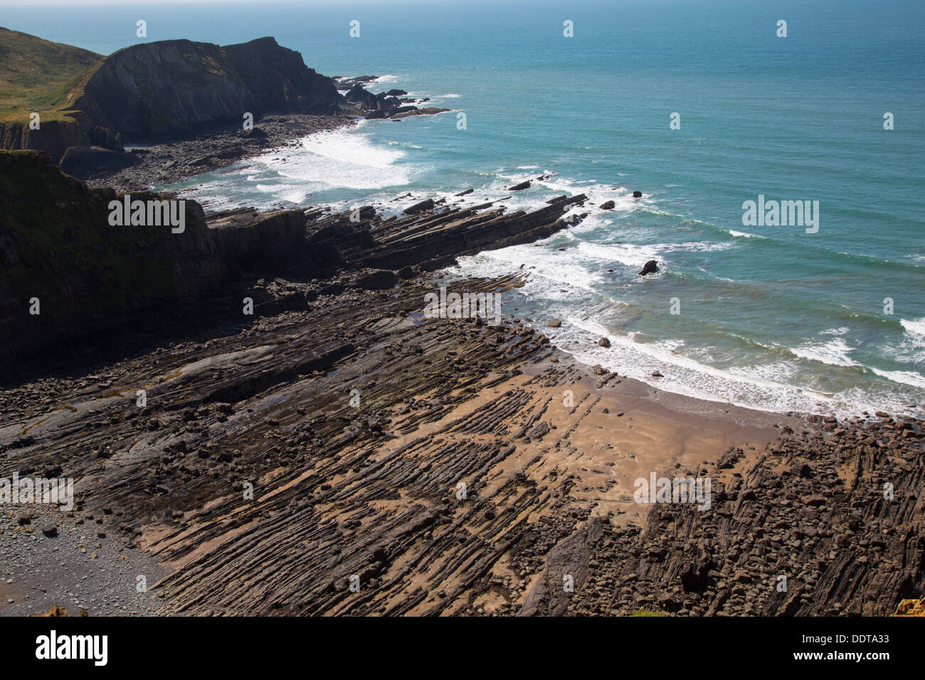 Rock Strata on the Beach at hartland Point, Hartland Peninsula, North ...