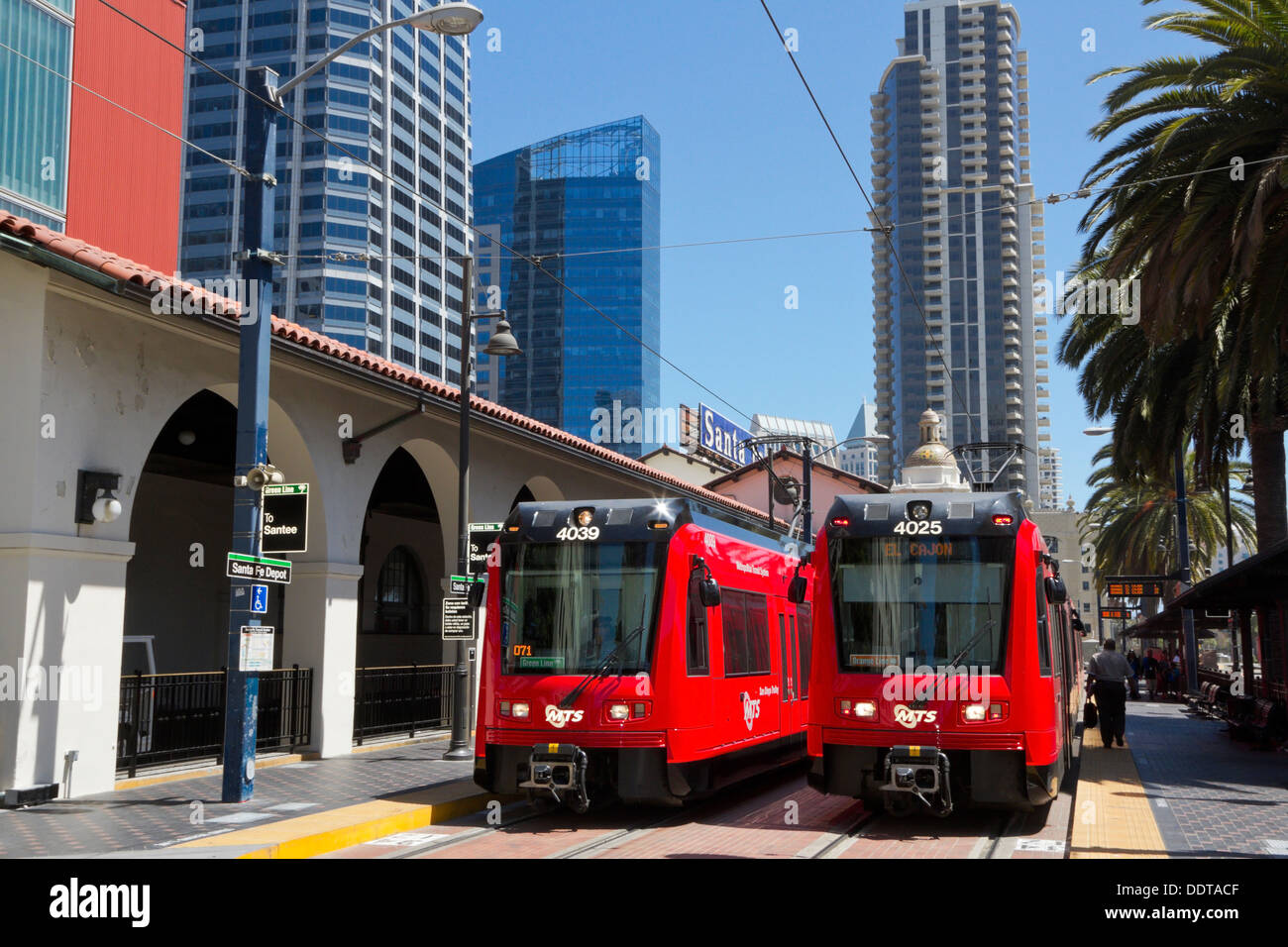 San diego trolley train hi-res stock photography and images - Alamy