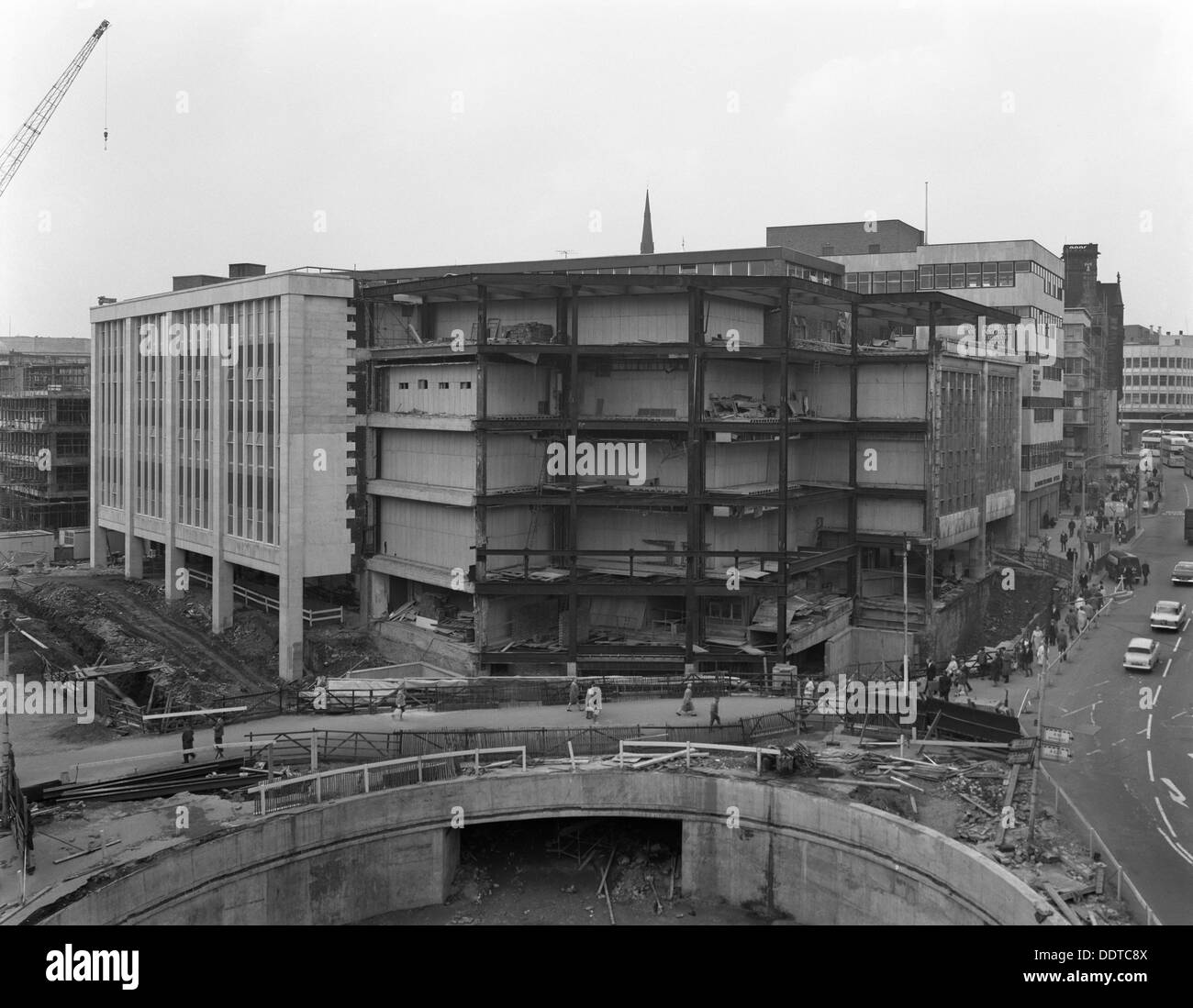 Walsh's department store in Sheffield during its redevelopment, South ...