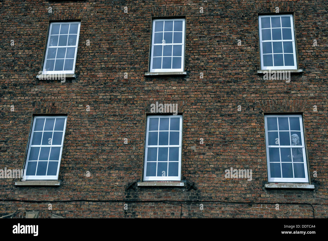 Windows of the derelict R. Sinclair & Company shirt factory, on ...