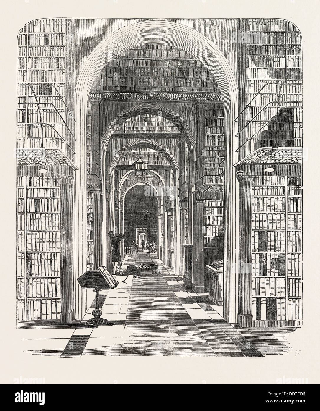 BRITISH MUSEUM, THE ROYAL OR KING'S LIBRARY, THE ARCHED ROOM, LONDON ...