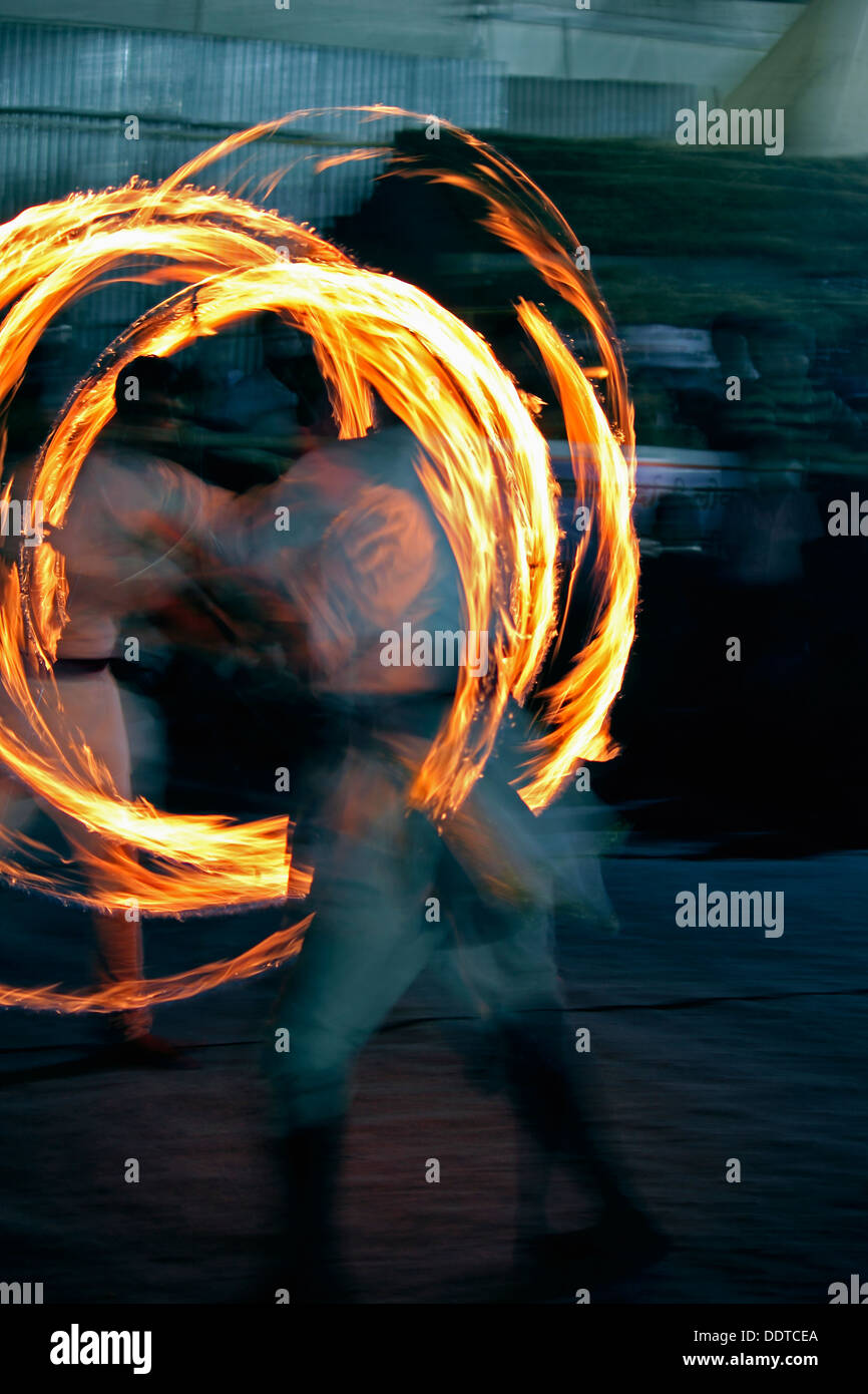 Fire juggler performance india hi-res stock photography and images - Alamy