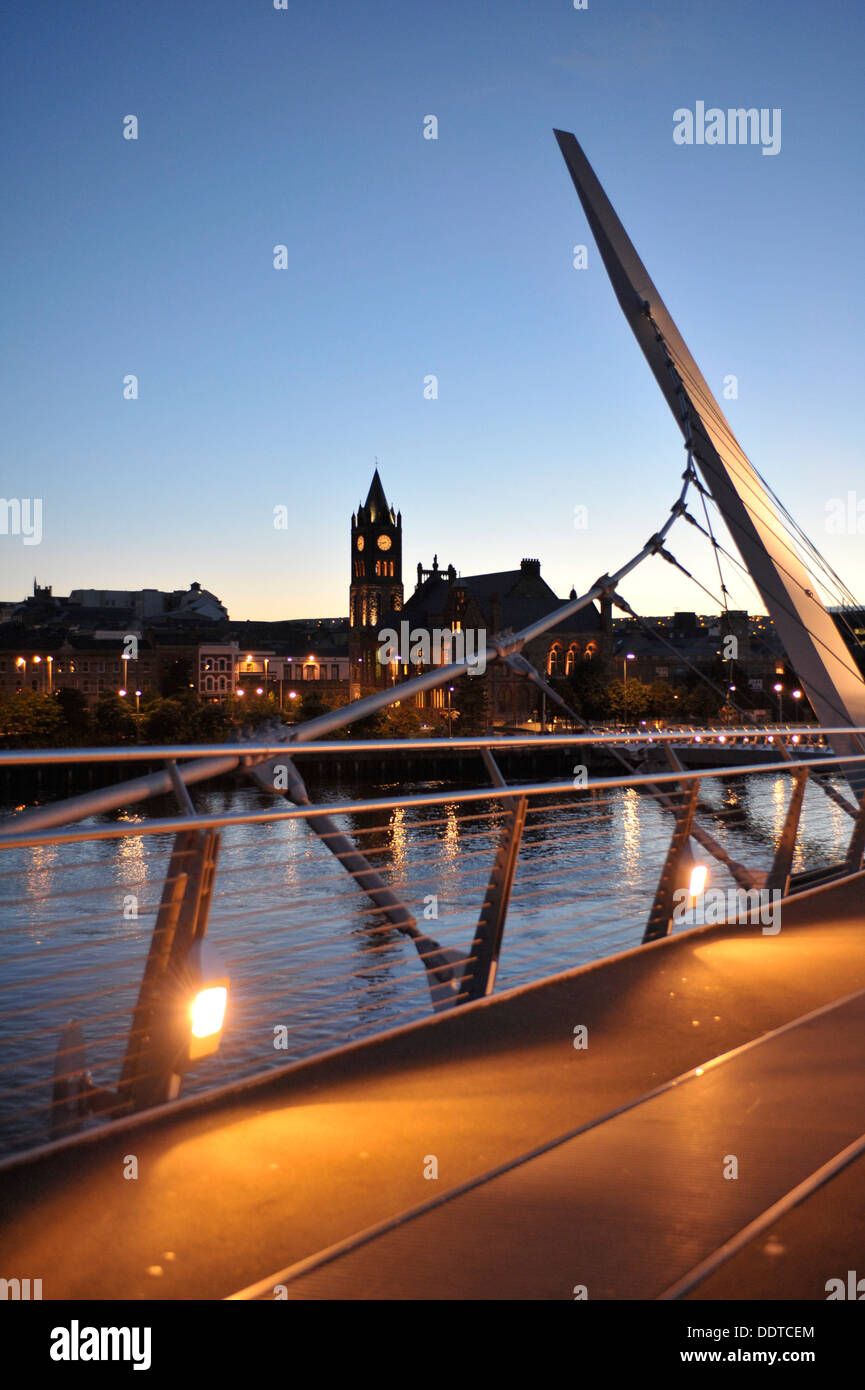 Peace bridge is a pedestrian bridge hi-res stock photography and images ...