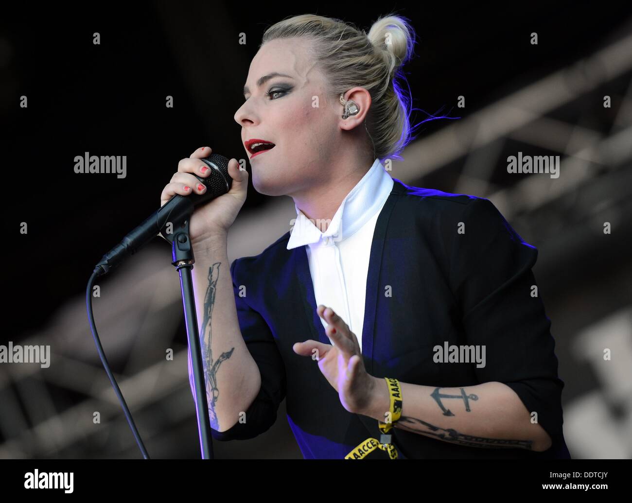 Berlin, Germany. 06th Sep, 2013. Singer Maja Ivarsson from Swedish band ...