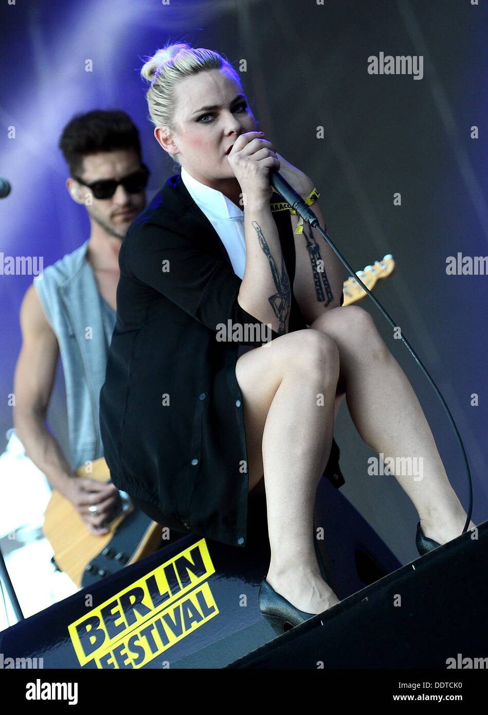 Berlin, Germany. 06th Sep, 2013. Singer Maja Ivarsson from Swedish band ...
