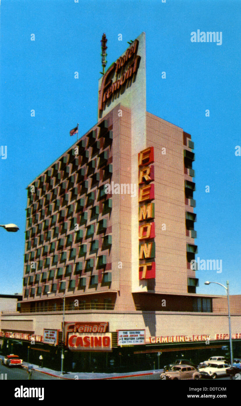 Fremont Hotel, Las Vegas, Nevada, USA, 1956. Artist: Unknown Stock ...