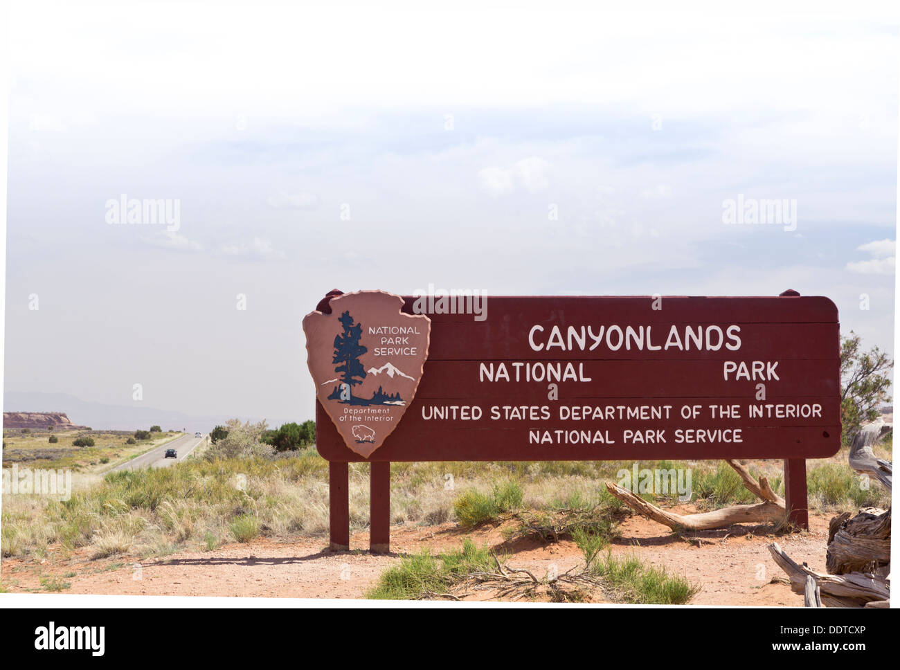 Entrance sign canyonlands national park hi-res stock photography and ...