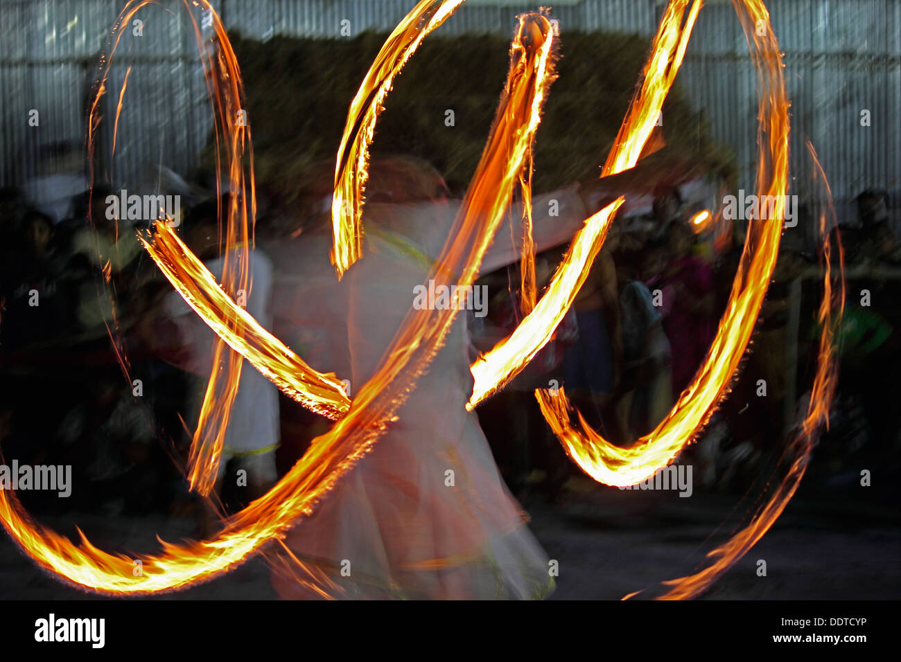 Fire juggler performance india hi-res stock photography and images - Alamy