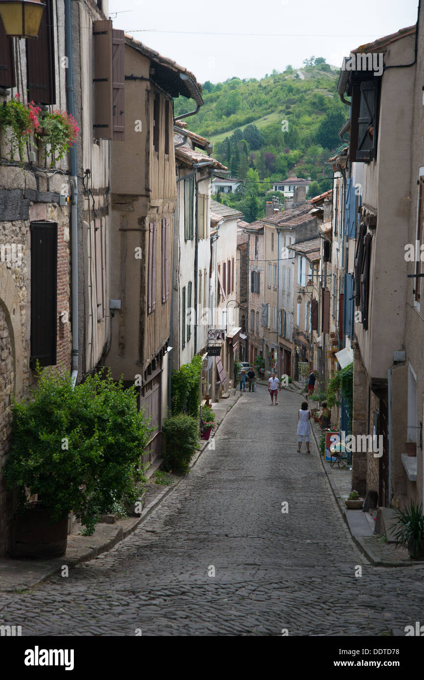Cordes-sur-ciel, south west France Stock Photo - Alamy