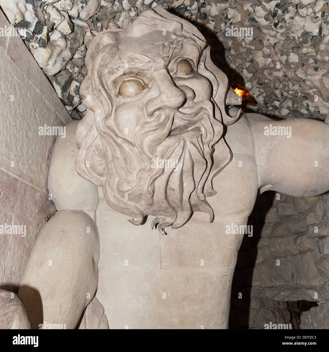 A statue at The Forbidden Corner in Middleham , Leyburn , North ...