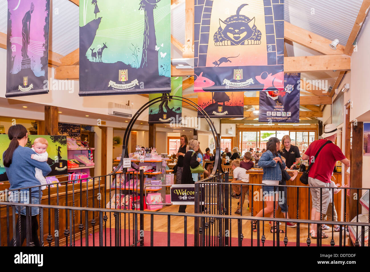 The shop and canteen at The Forbidden Corner in Middleham , Leyburn ...