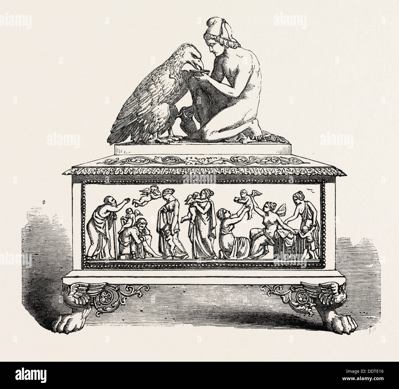 IVORY CASKET, FROM DENMARK, 1851 engraving Stock Photo - Alamy