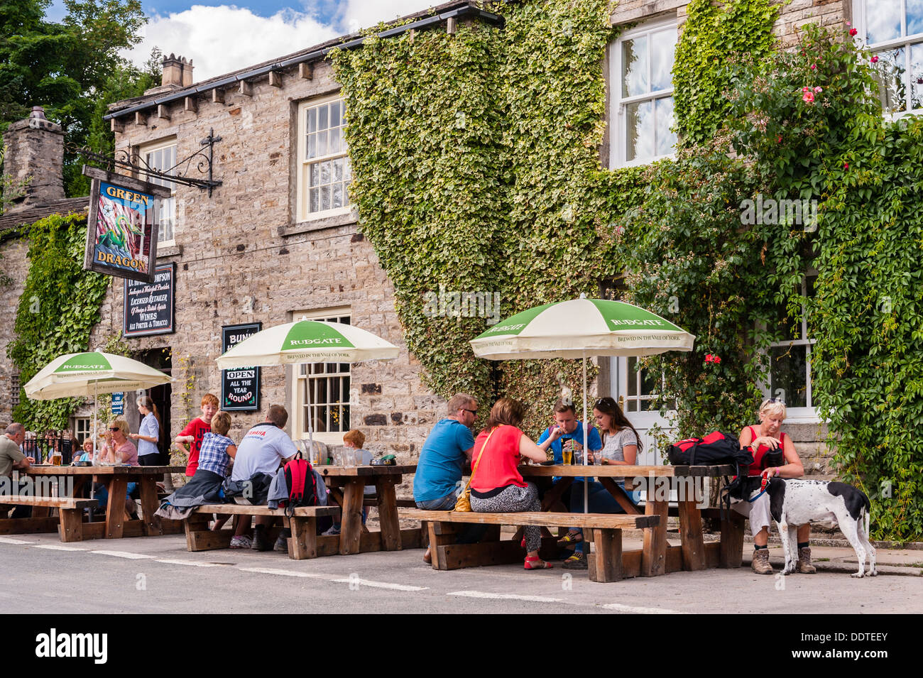 The Green Dragon inn pub near The Hardraw Force waterfall near Hawes ...