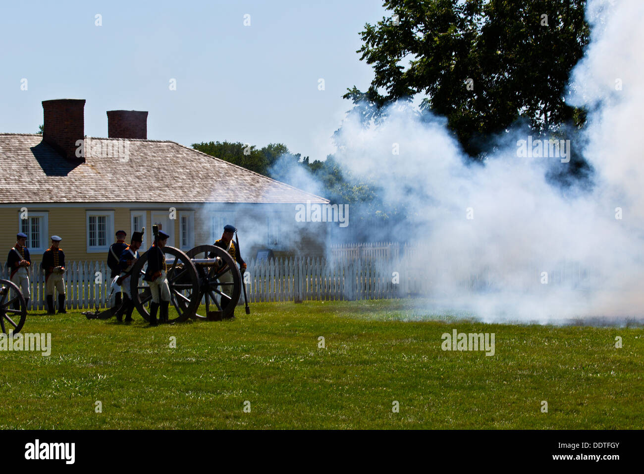 Re-enactment of War of 1812 Fort George Niagara on the Lake Ontario ...