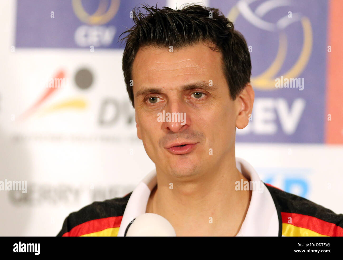 Headcoach Giovanni Guidetti speaks during press conference after the ...