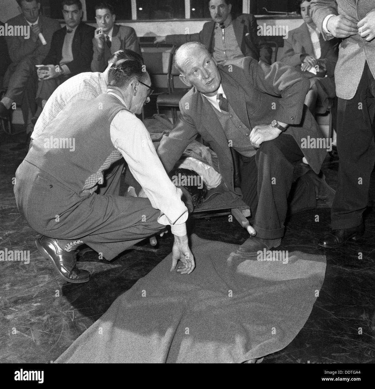 First aid competition, Mexborough, South Yorkshire, 1961. Artist ...