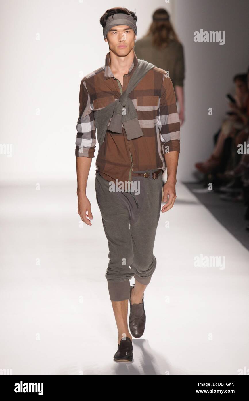New York, NY. 5th Sep, 2013. A runway model inside for NICHOLAS K ...