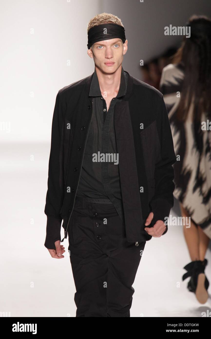 New York, NY. 5th Sep, 2013. A runway model inside for NICHOLAS K ...