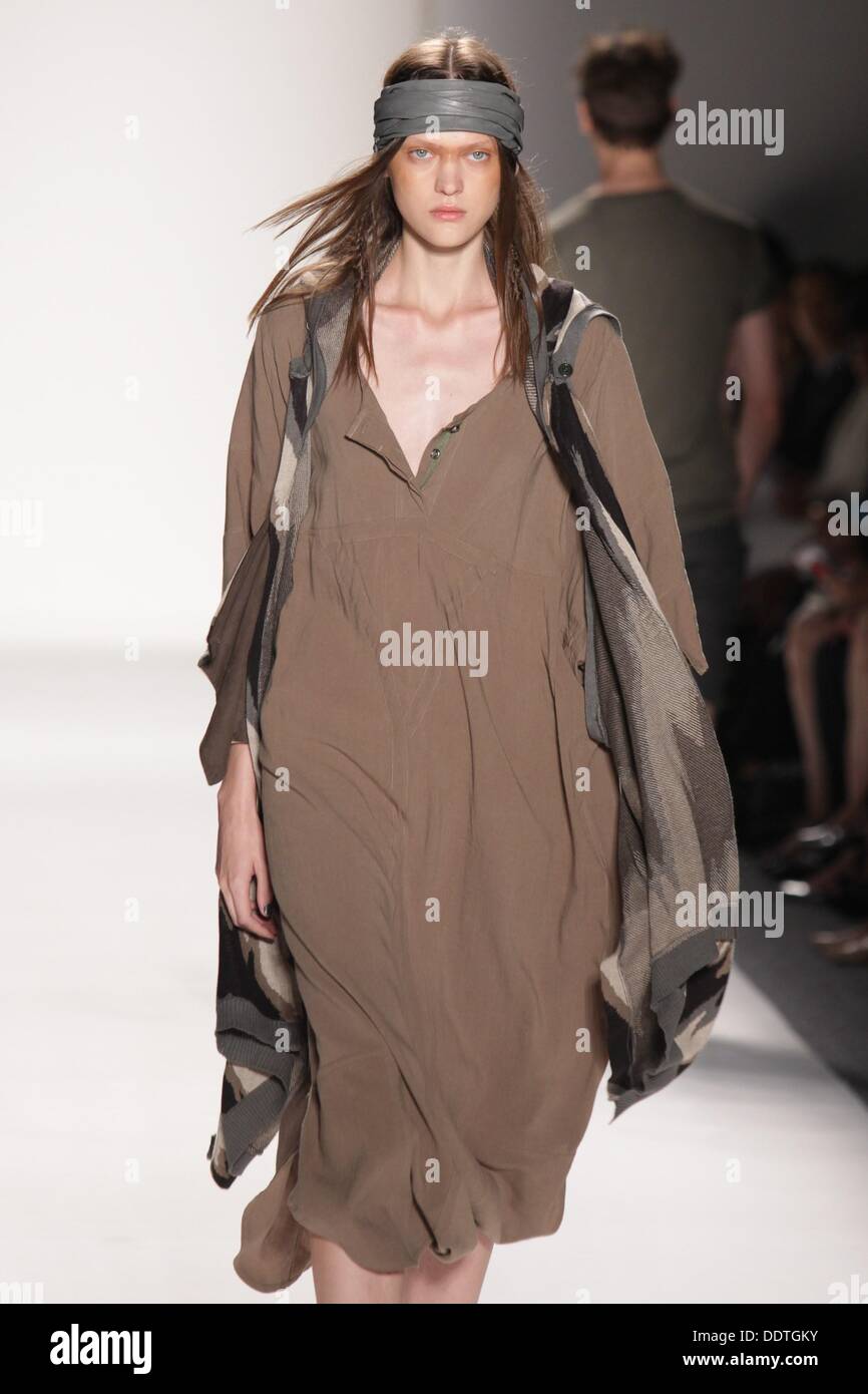 New York, NY. 5th Sep, 2013. A runway model inside for NICHOLAS K ...