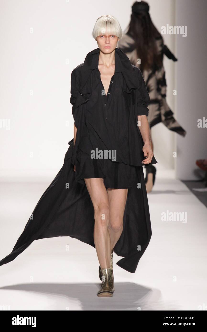 New York, NY. 5th Sep, 2013. A runway model inside for NICHOLAS K ...