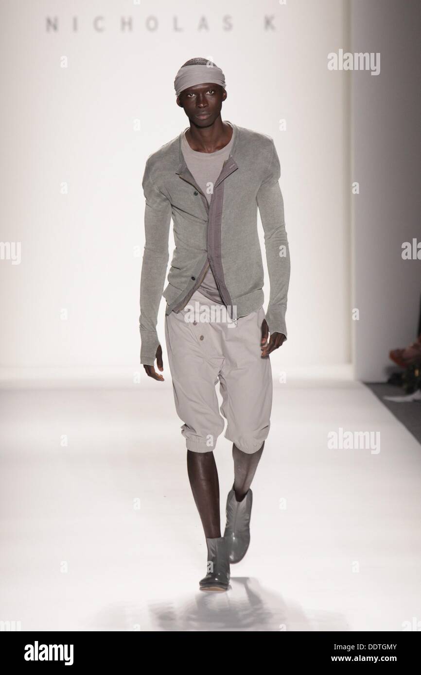 New York, NY. 5th Sep, 2013. A runway model inside for NICHOLAS K ...
