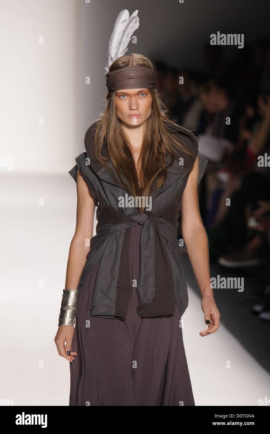 New York, NY. 5th Sep, 2013. A runway model inside for NICHOLAS K ...