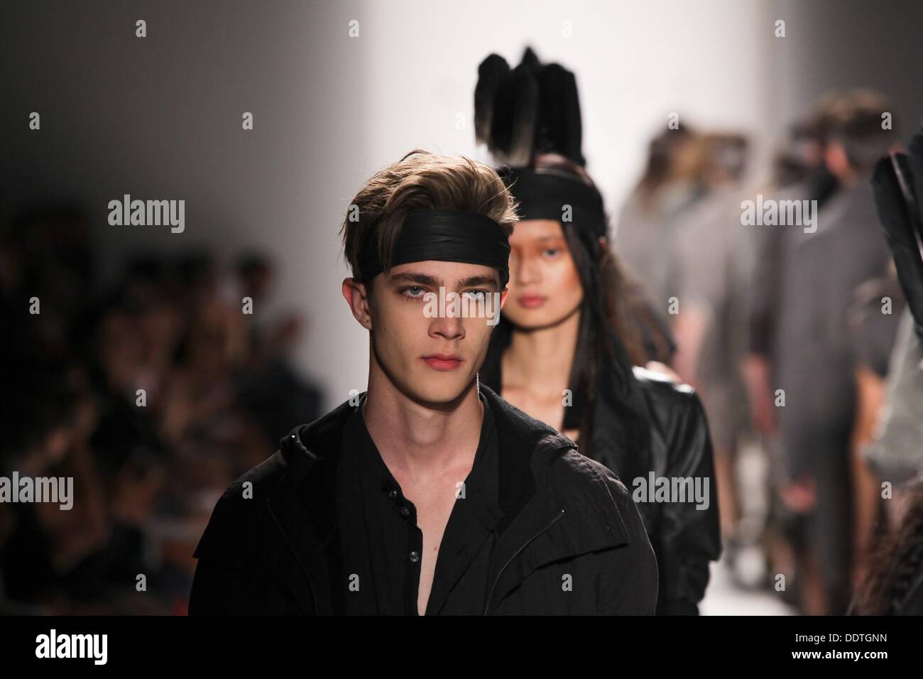 New York, NY. 5th Sep, 2013. A runway model inside for NICHOLAS K ...