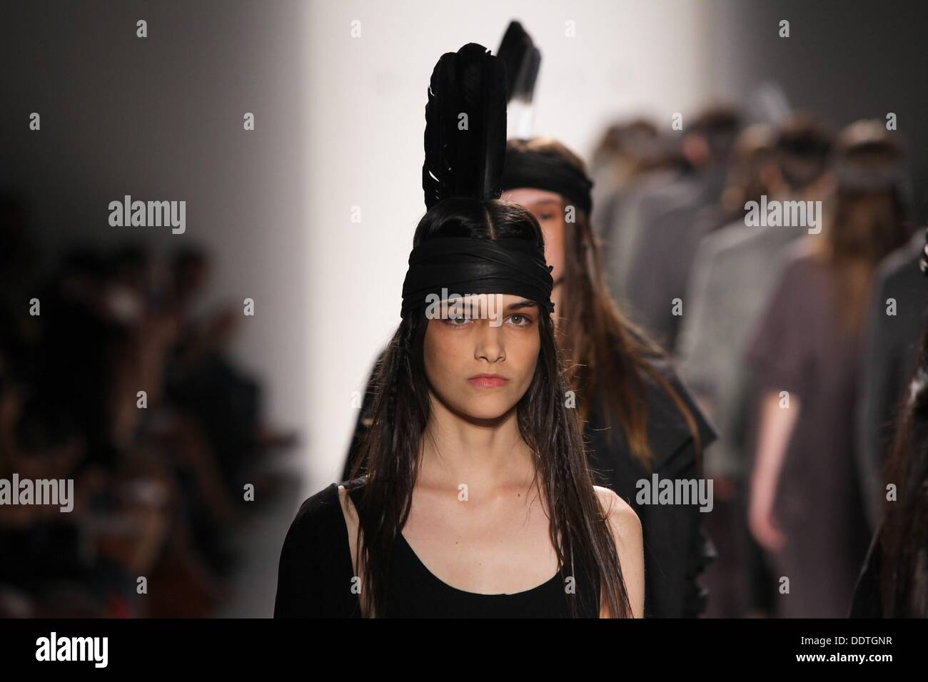 New York, NY. 5th Sep, 2013. A runway model inside for NICHOLAS K ...