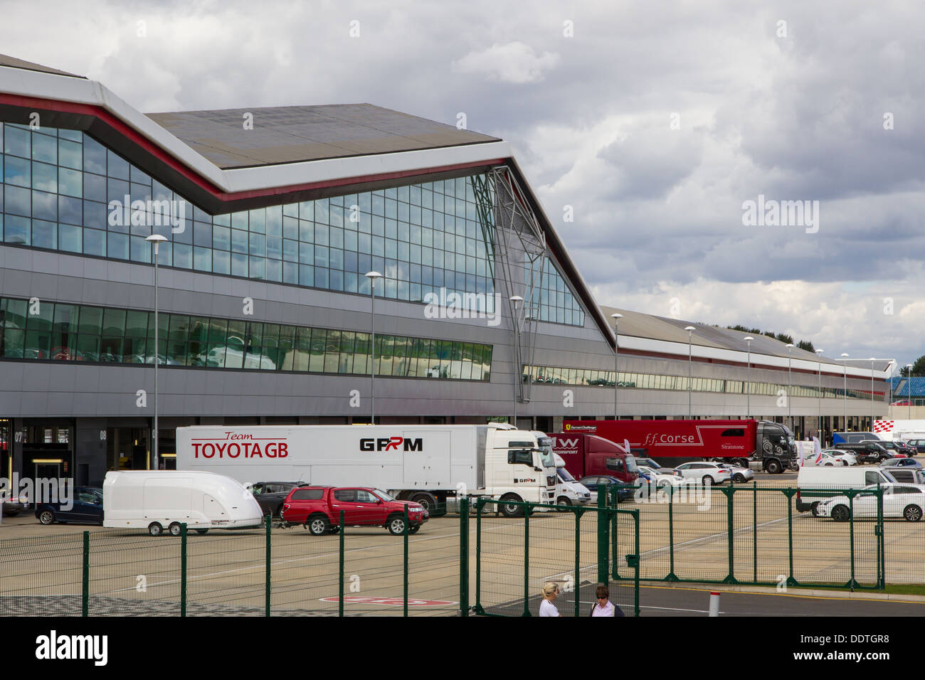 The Wing building at Silverstone Racing Circuit, housing pits, paddock ...