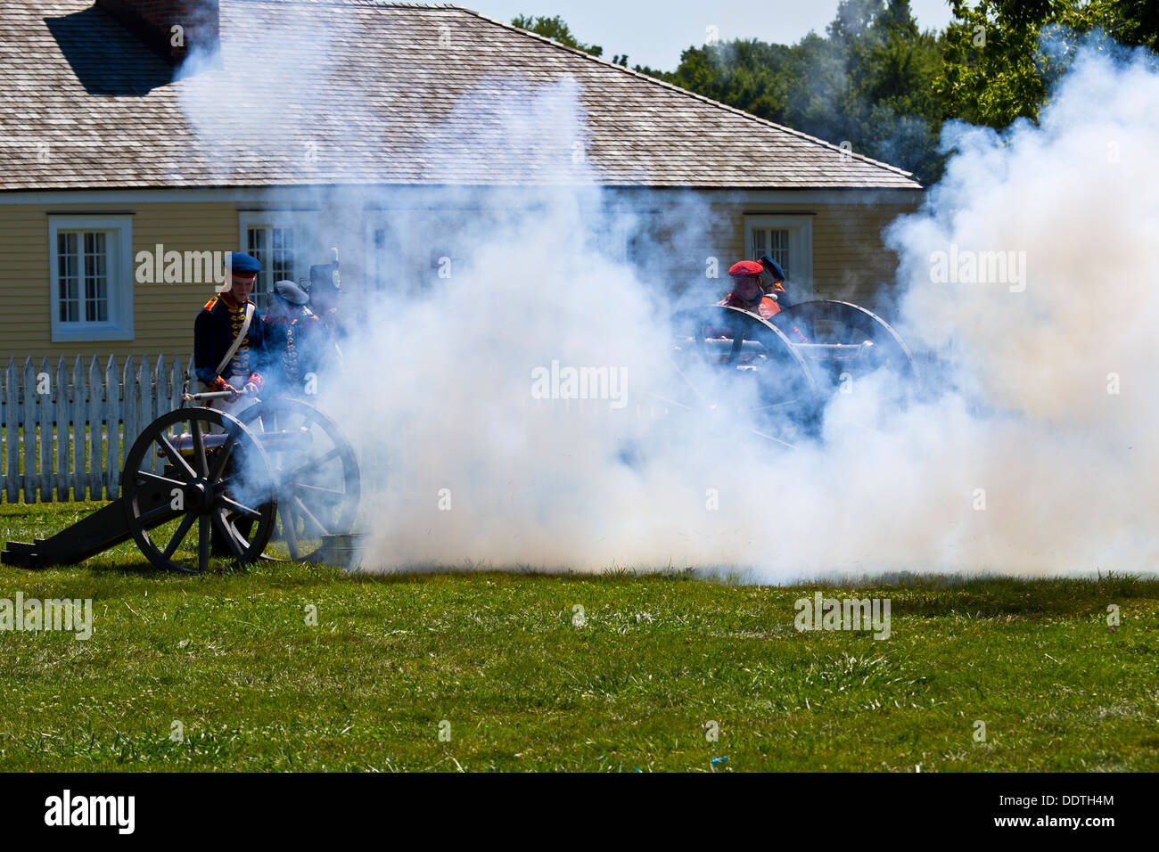 Re-enactment of War of 1812 Fort George Niagara on the Lake Ontario ...