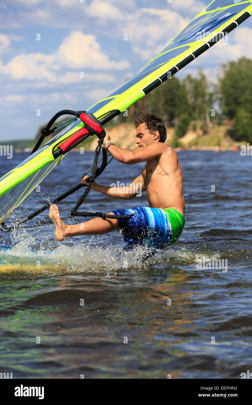 Windsurfer falling hi-res stock photography and images - Alamy