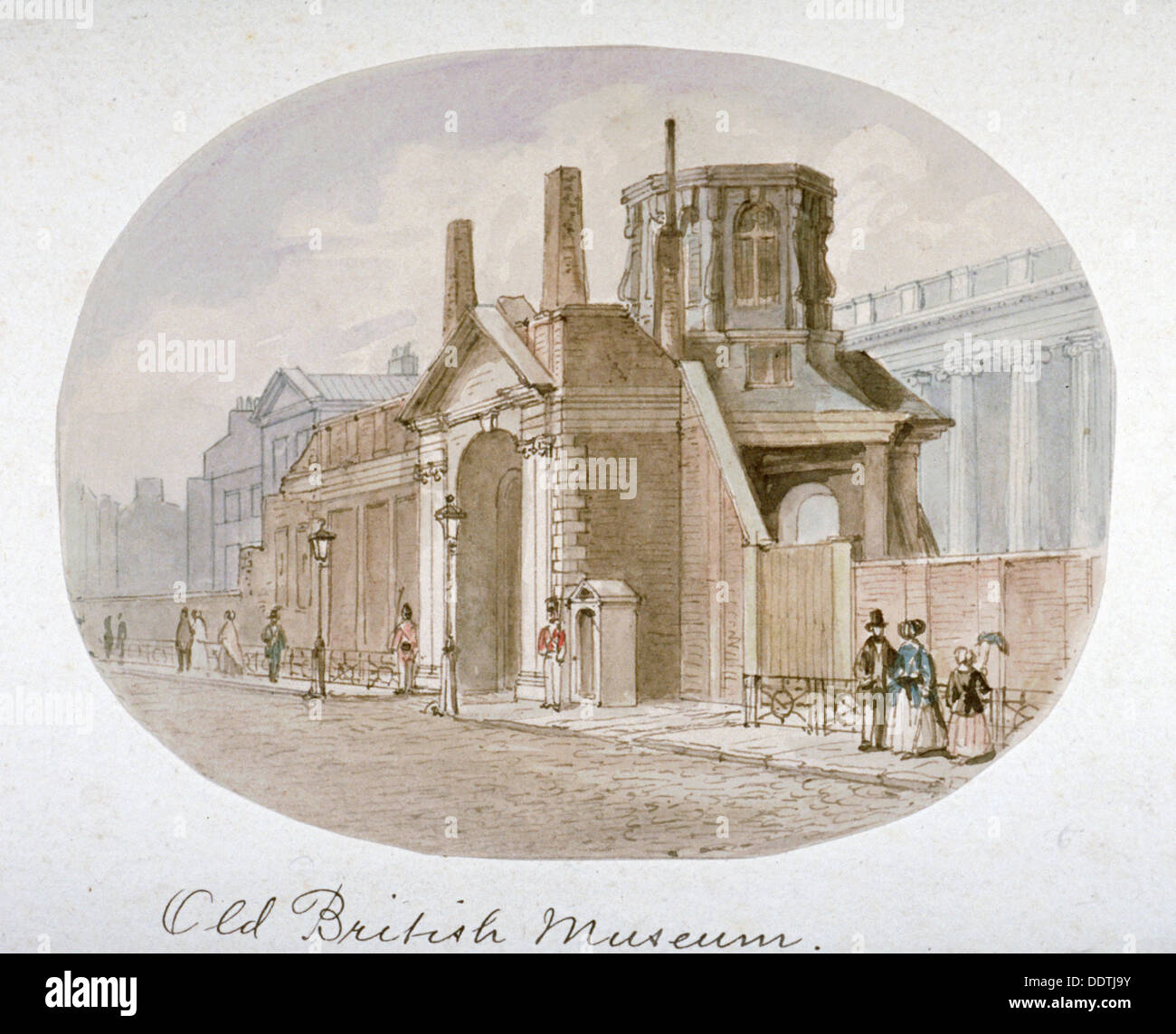 View of the old British Museum, Bloomsbury, London, 1850. Artist: James ...