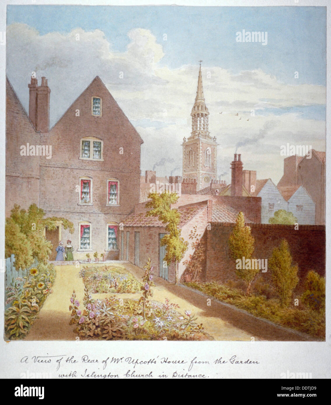 Mr Upcott's House, Upper Street, Islington, London, c1835. Artist: Anon ...