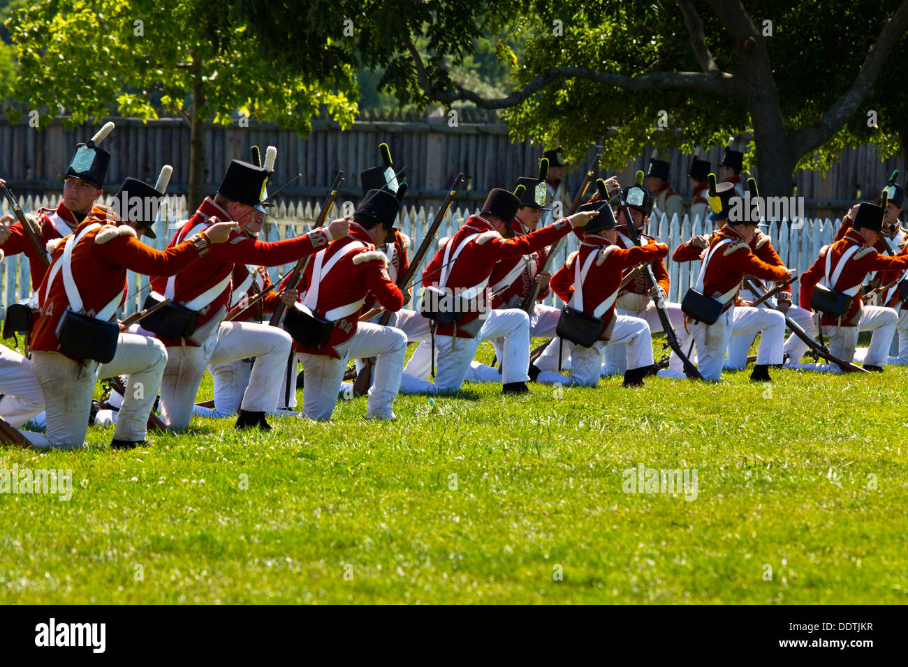 Re-enactment of War of 1812 Fort George Niagara on the Lake Ontario ...