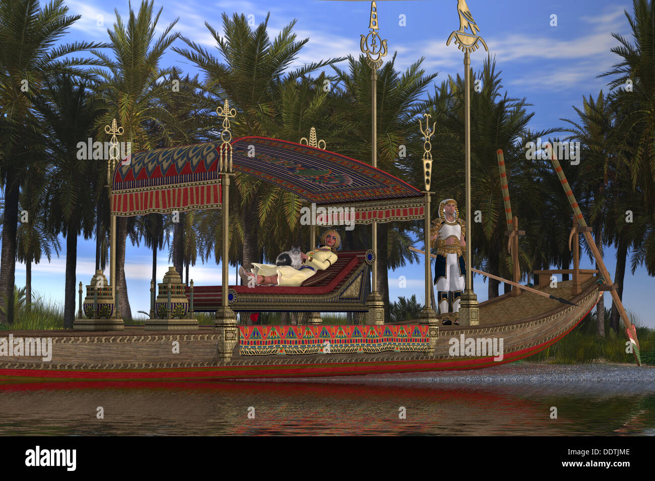Egyptian god boat hi-res stock photography and images - Alamy