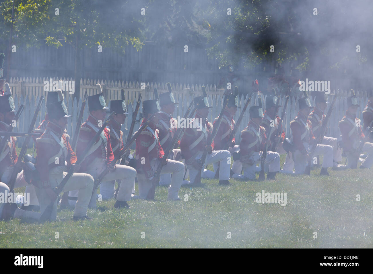 Re-enactment of War of 1812 Fort George Niagara on the Lake Ontario ...