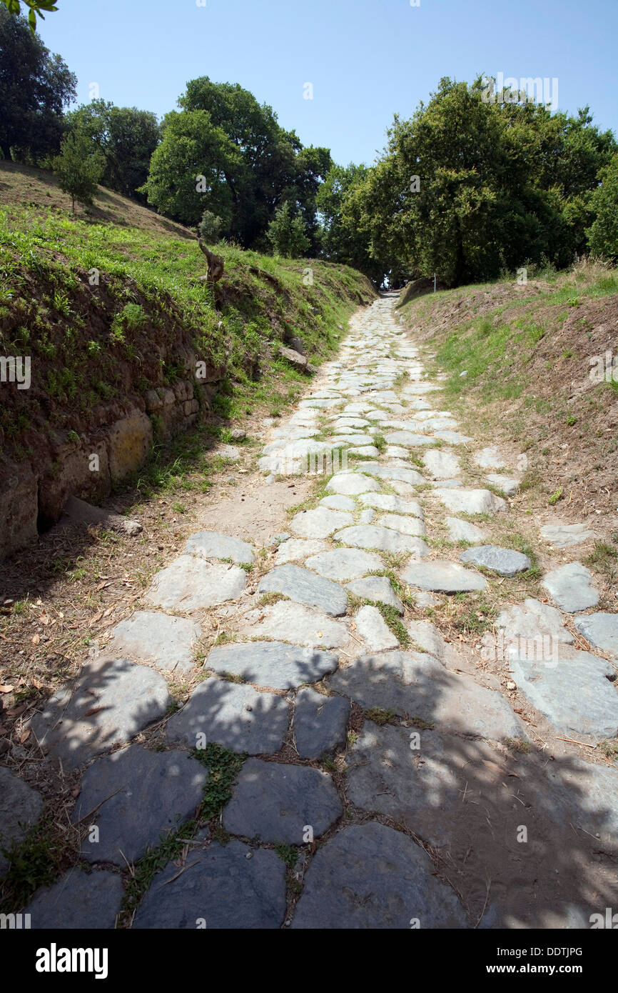 The Sacred Road, Cumae, Italy. Artist: Samuel Magal Stock Photo - Alamy