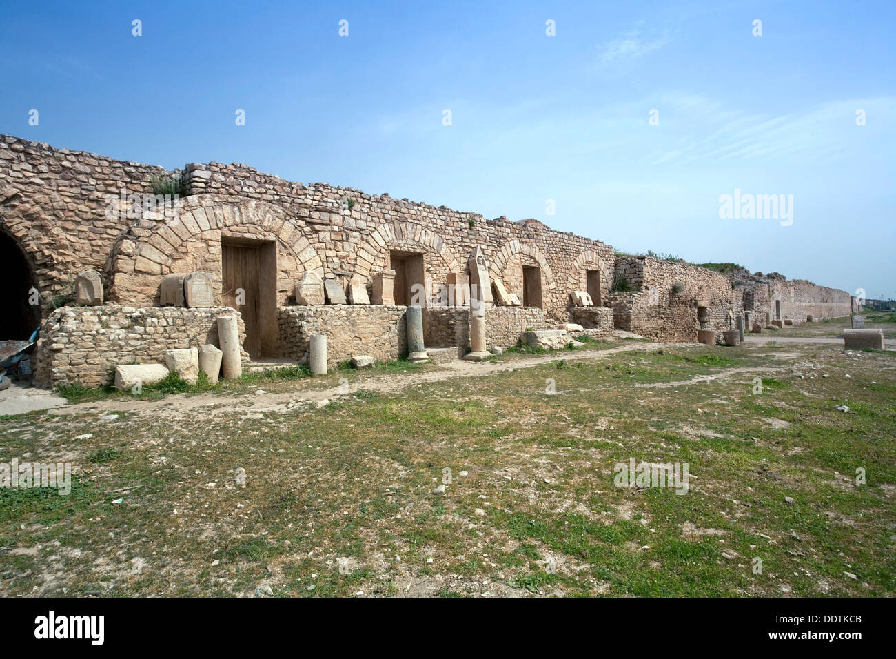 The walls at Bulla Regia, Tunisia. Artist: Samuel Magal Stock Photo - Alamy