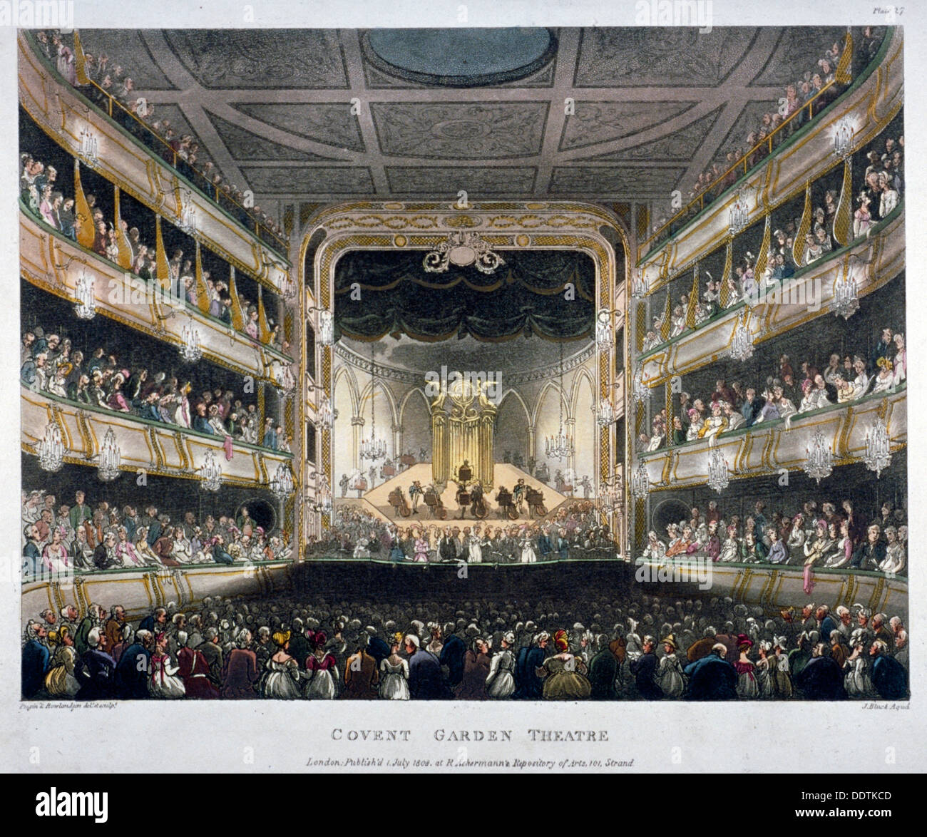 Interior view of Covent Garden Theatre, Bow Street, Westminster, London ...
