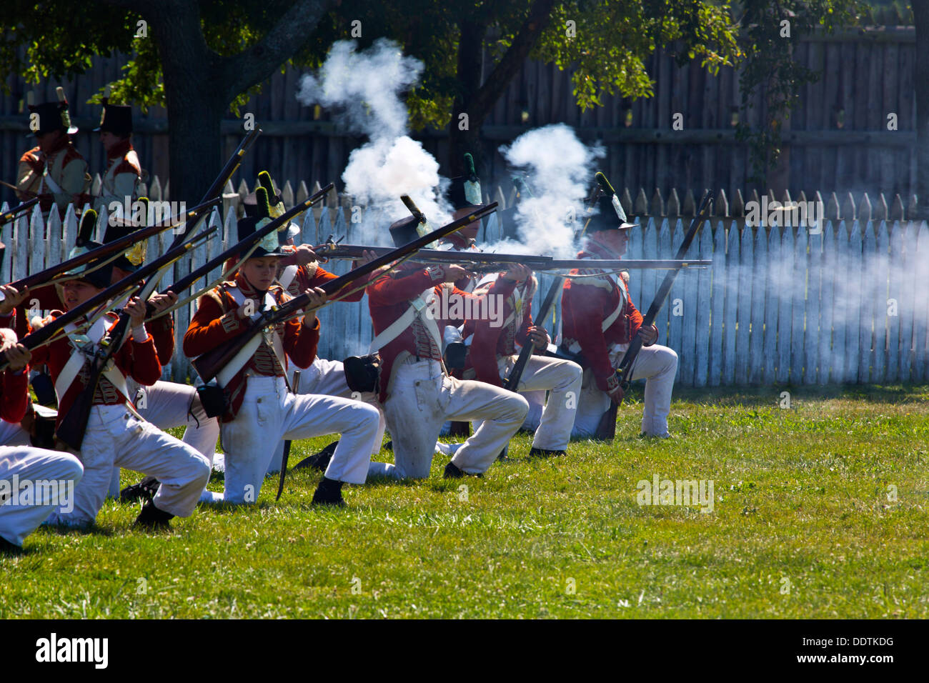 Re-enactment of War of 1812 Fort George Niagara on the Lake Ontario ...